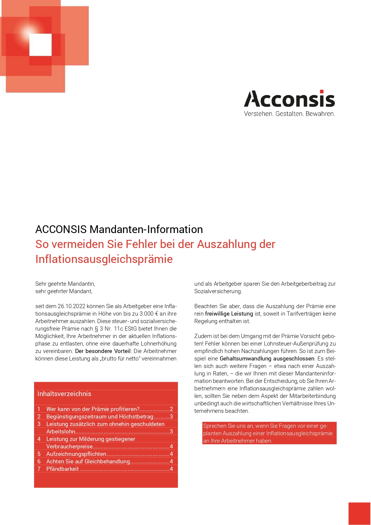 Inflationsausgleichsprämie: das müssen Arbeitgeber wissen!